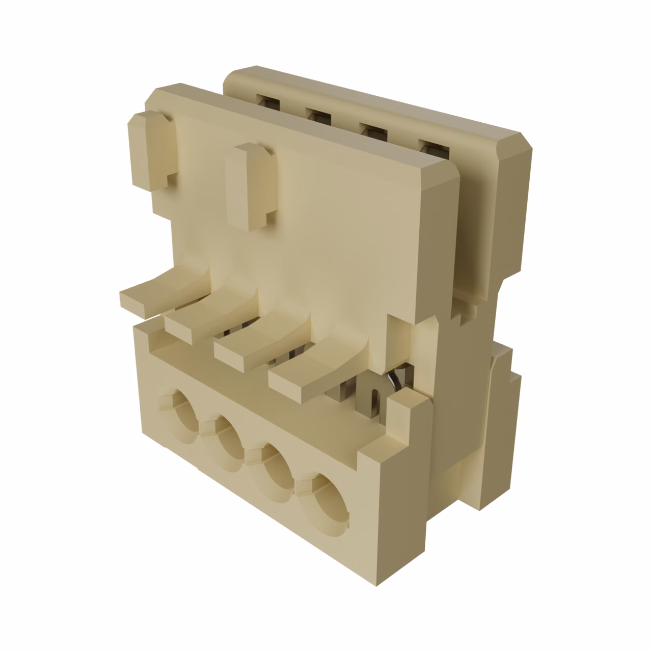 Appli-Mate RAST 2.5 Connector, 2.50mm Pitch, Female, 4 Circuits, Position Keys B, D and E Removed, Open Endwalls, Zeus Housing for sale