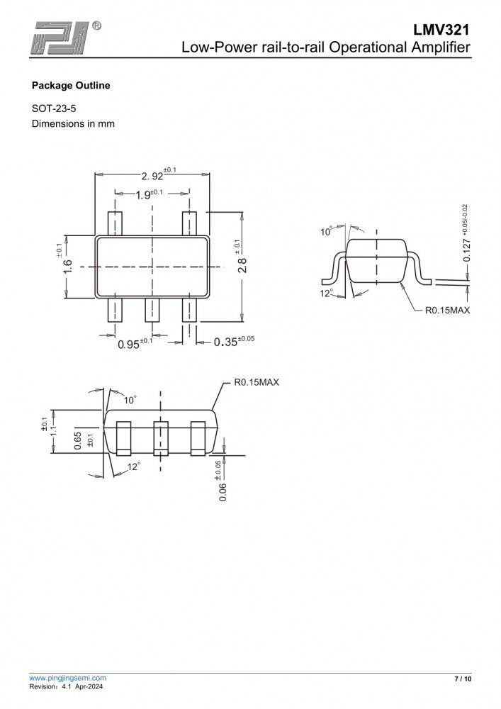 LMV321 technical document page 7