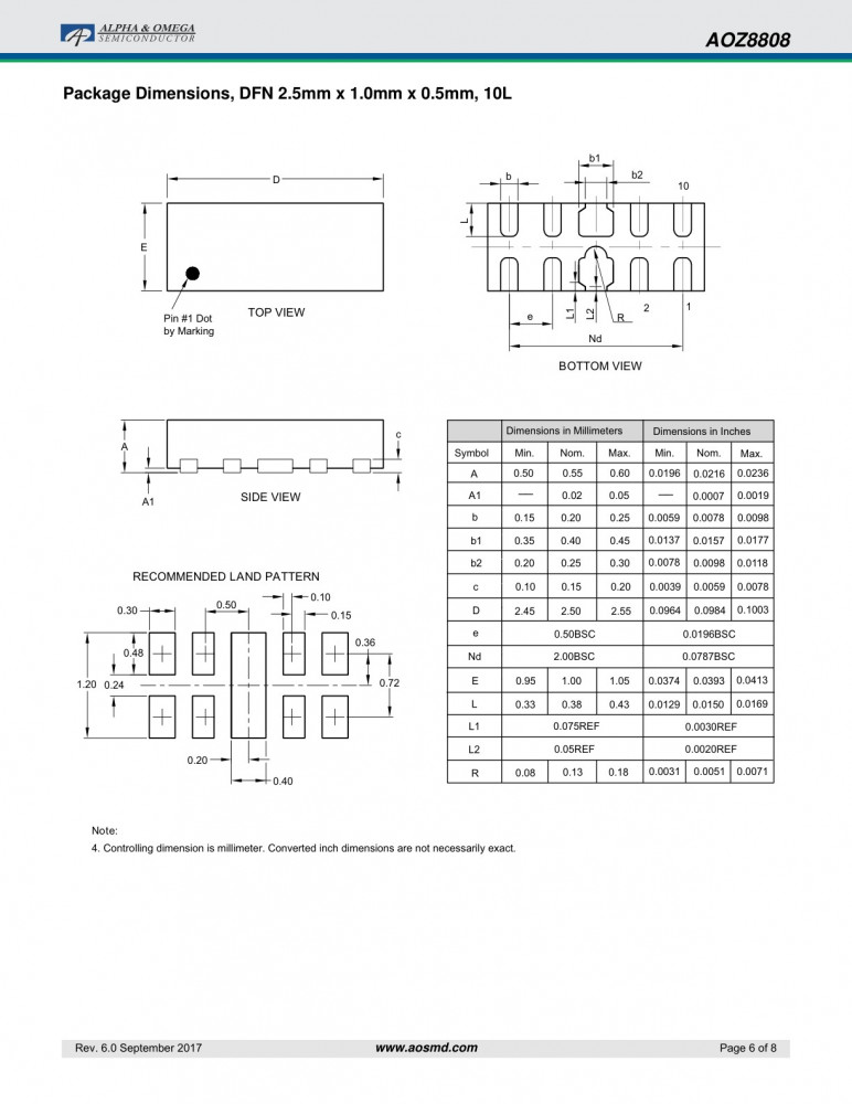 AOZ8808DI-05 datasheet page 6