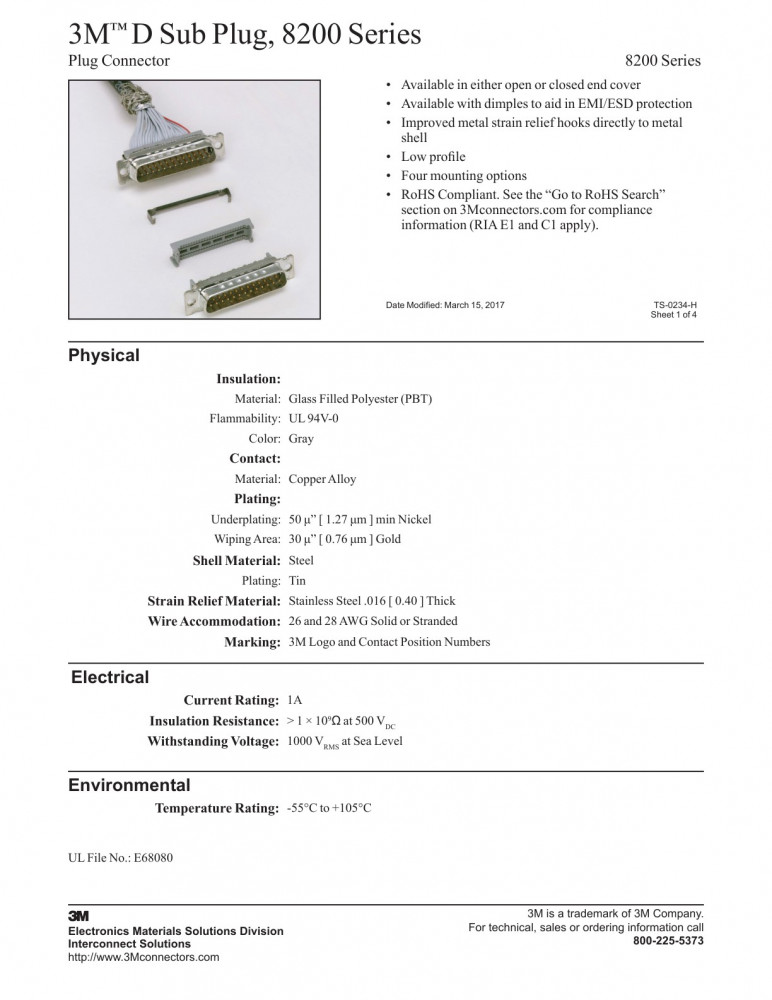 3M 8225-6009 technical document page 1