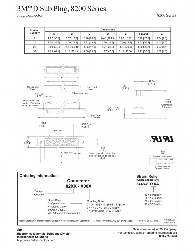 3M 8225-6009 technical document page 2
