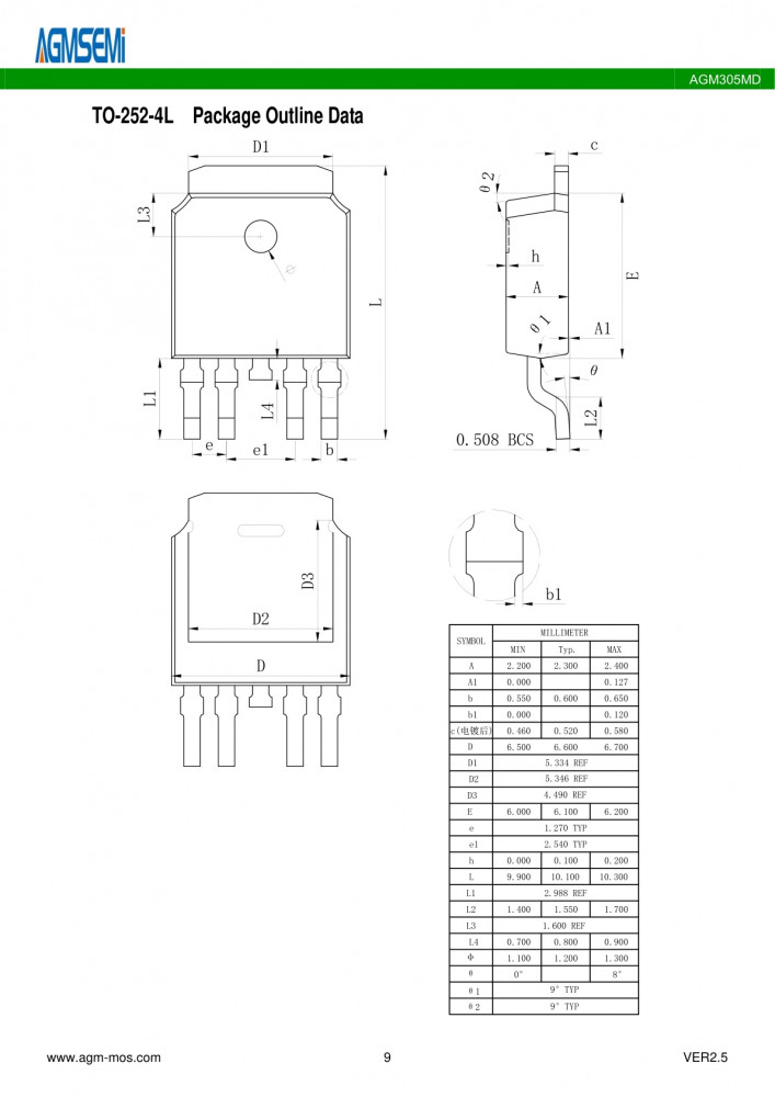 AGM305MD datasheet page 9