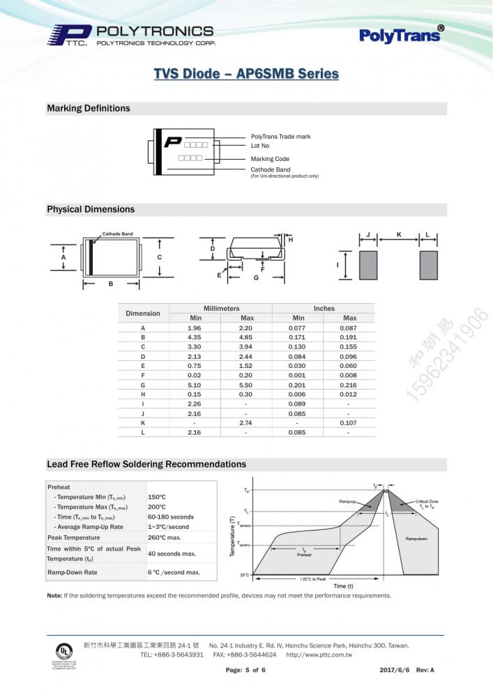 AP6SMB series datasheet page 5