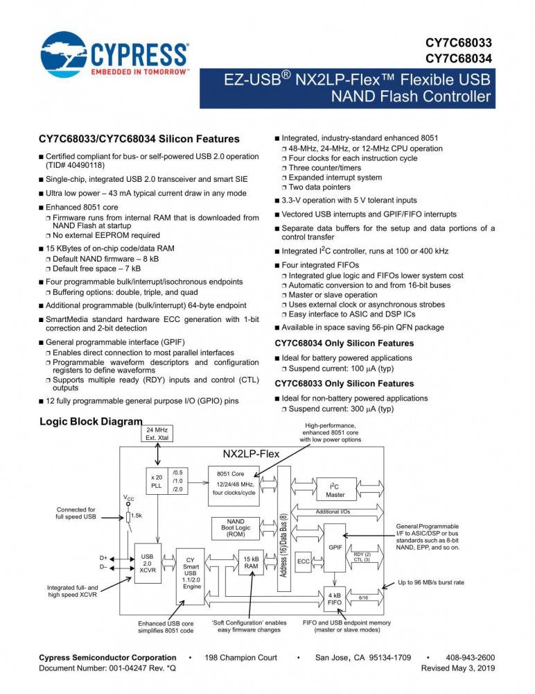 CY3686 technical document page 1
