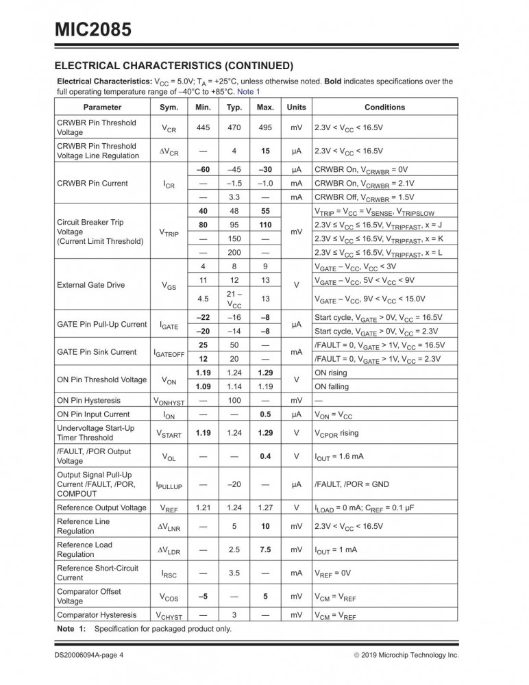 MIC2085-MBQS-TR datasheet page 4