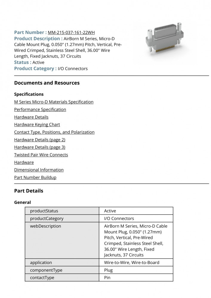MM-215-037-161-22WH technical document image, page 1