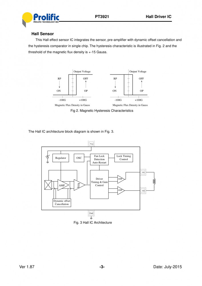 PT3921E2OBG7P1 technical document page 3
