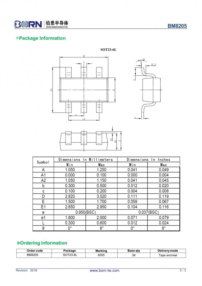 BM8205 datasheet page 3