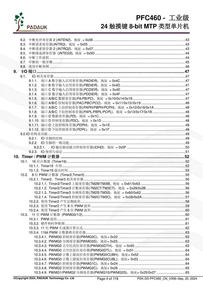 PFC460 datasheet page 4