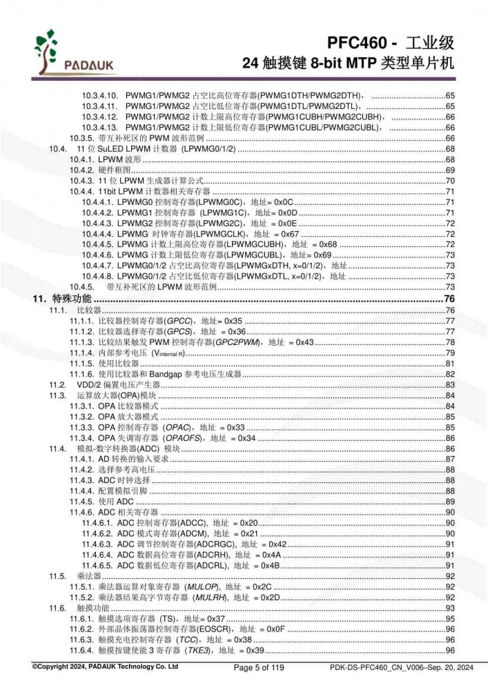 PFC460 datasheet page 5
