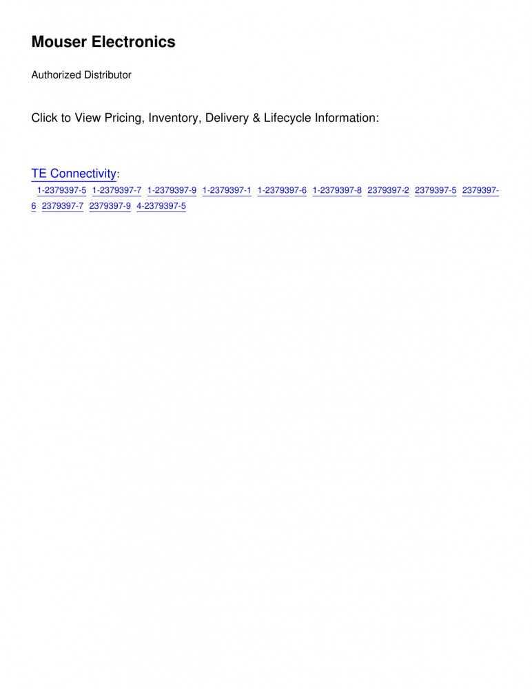 TE Connectivity 1-2379397-7 supplementary document page