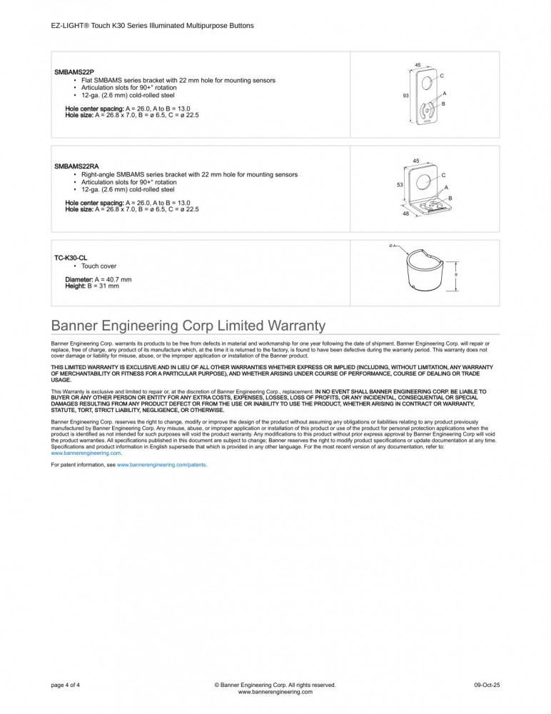K30APTRGF2Q technical document page 4