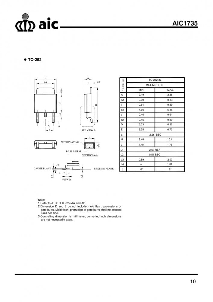 AIC1735 datasheet page 10