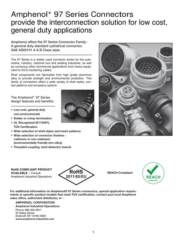 Amphenol 97 Series catalog page 3