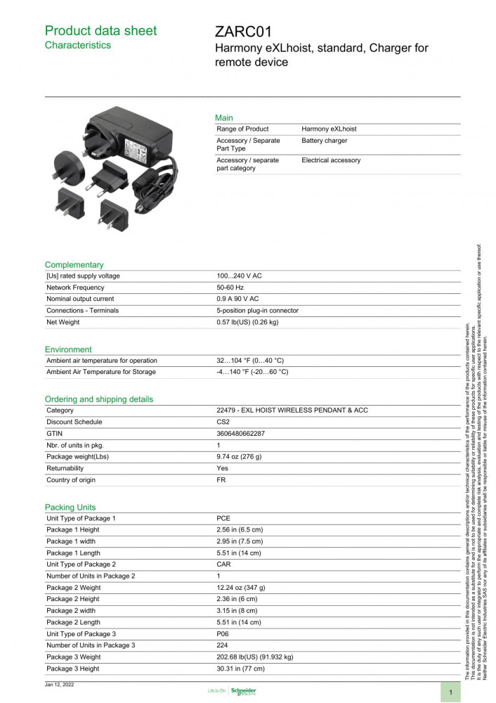 ZARC01 technical document page 1