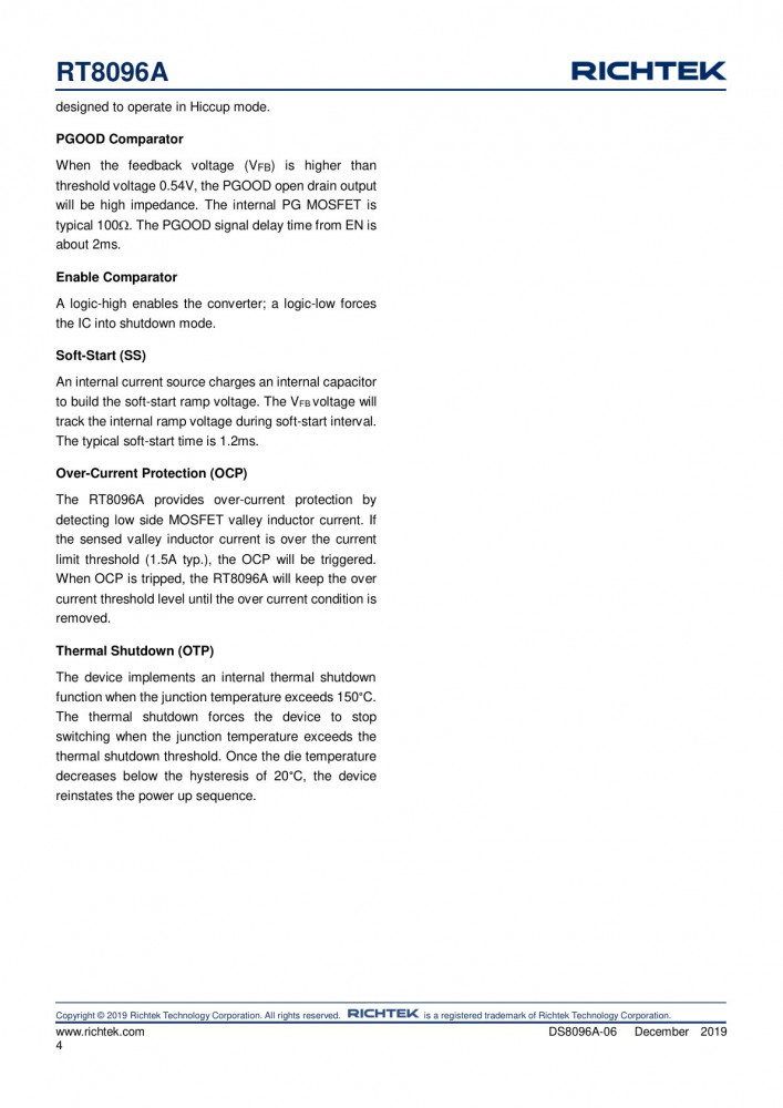 RT8096A technical document page 4