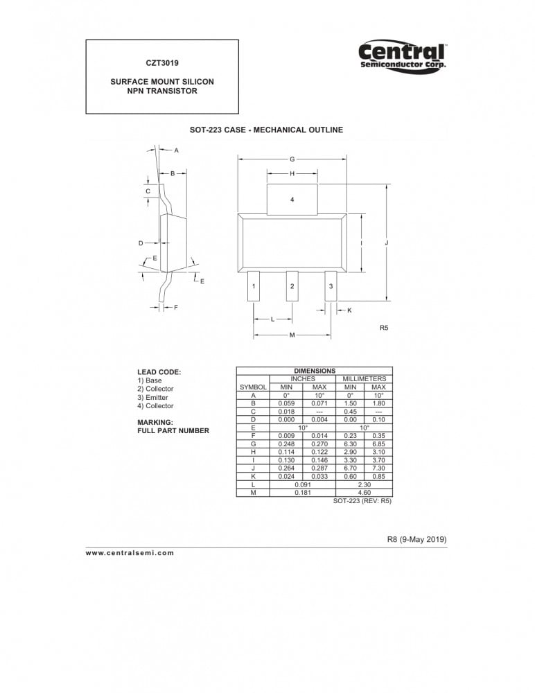 CZT3019 technical document page 2