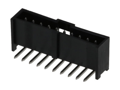 C-Grid III PCB Header, 2.54mm Pitch, Through Hole, Single Row, Right-Angle, Shrouded, 22 Circuits, Tin (Sn) Plating