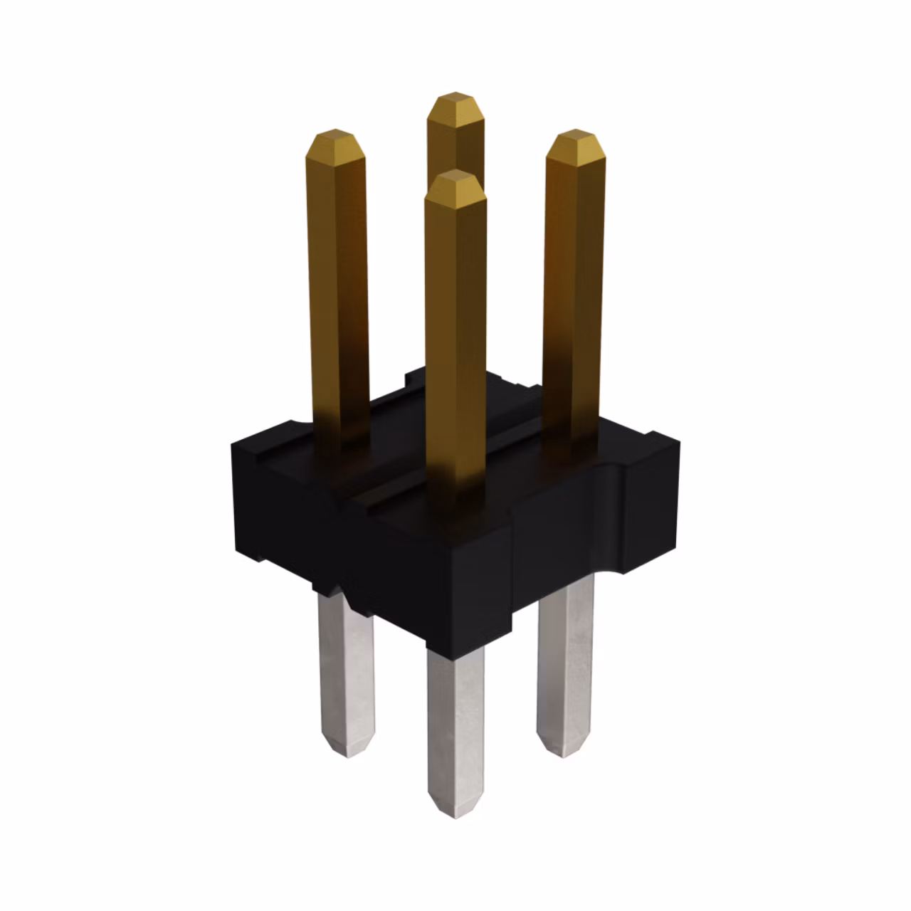 2.00mm Pitch Milli-Grid Header, Vertical, Through Hole, 4 Circuits, 0.38µm Gold (Au) Plating, Mating Pin Length 4.00mm, Tail Length 3.00mm, Tray, Lead-Free for sale