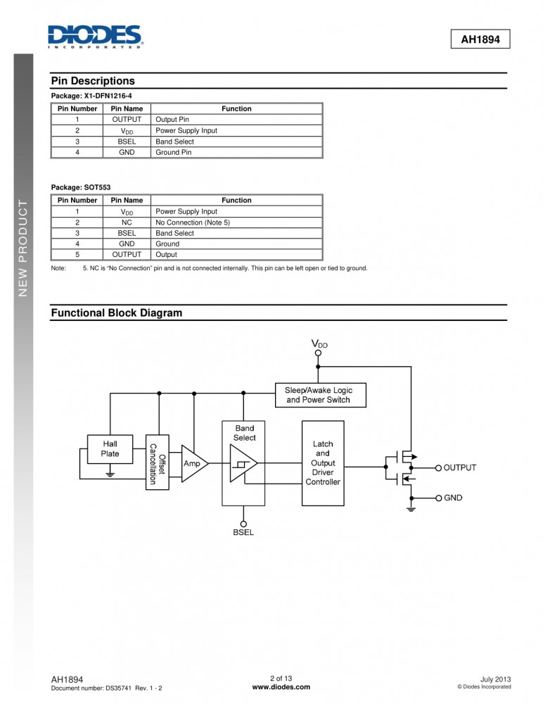 AH1894 datasheet page 2
