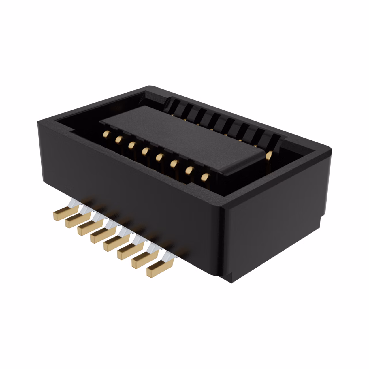 0.50mm Pitch SlimStack Receptacle, Surface Mount, Dual Row, Vertical, 2.50mm Stacking Height, Gold Plating with Nickel Barrier, 16 Circuits for sale