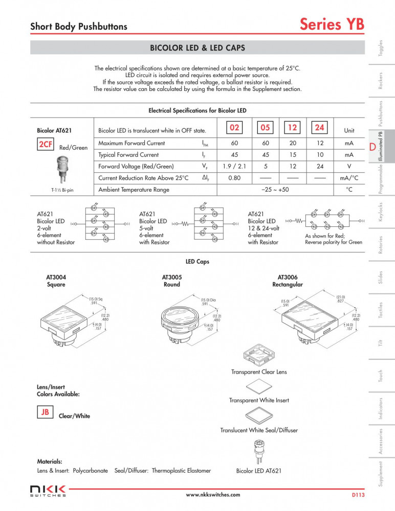 YB series datasheet page 10