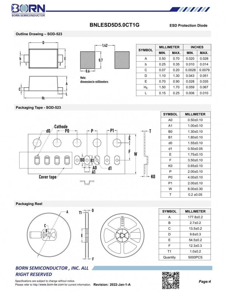 BNLESD5D5.0CT1G datasheet page 4