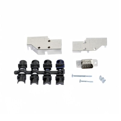 MH CONNECTORS MHDCMR9-DB9S-K D-Sub Backshell Hood for DB9 Connectors