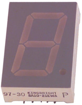 Kingbright SA10-11EWA LED Numeric Display
