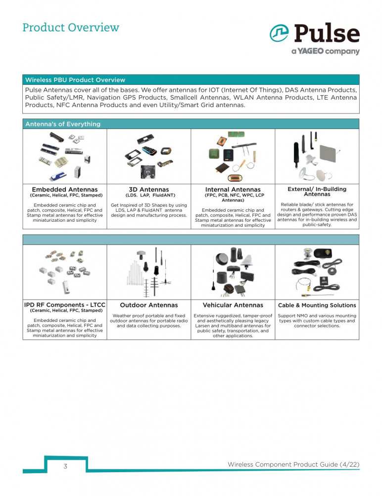 Pulse LTCC RF Components document page 3