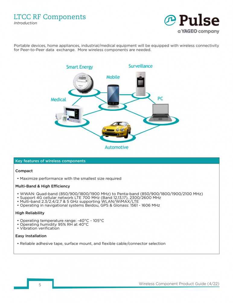 Pulse LTCC RF Components document page 5