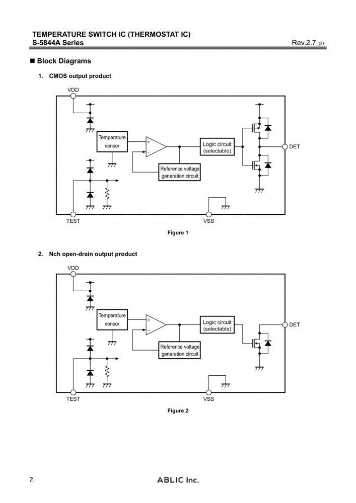 ABLIC S-5844A Series datasheet page 2