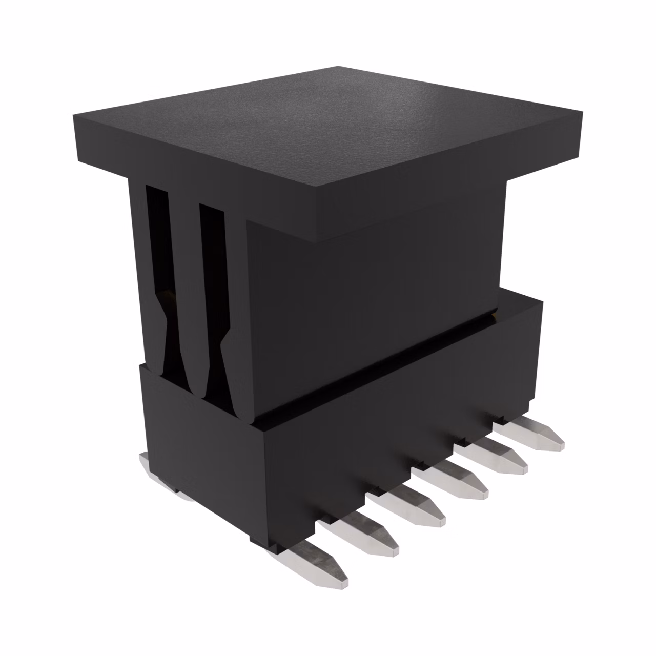 1.27mm Pitch Board-to-Board Header, Dual Row, Surface Mount, Vertical, 0.38µm Gold (Au) Plating, Mating Pin Length 3.05mm, with Cap, without Peg, Embossed Tape on Reel Packaging, 12 Circuits, Lead-Free for sale
