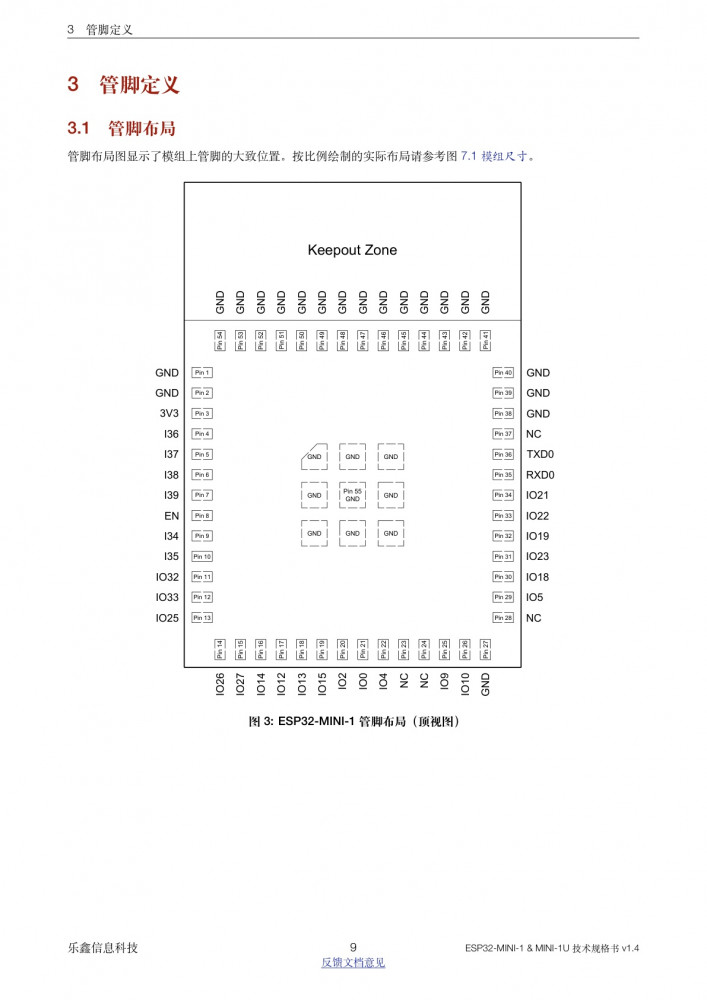 ESP32-MINI-1-N4 document page 9