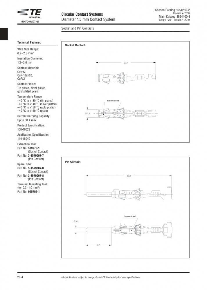 TE Connectivity 962998-1 technical document page 4