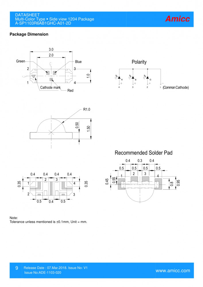 A-SP1103R6AB1GHC-A01-2D datasheet page 9