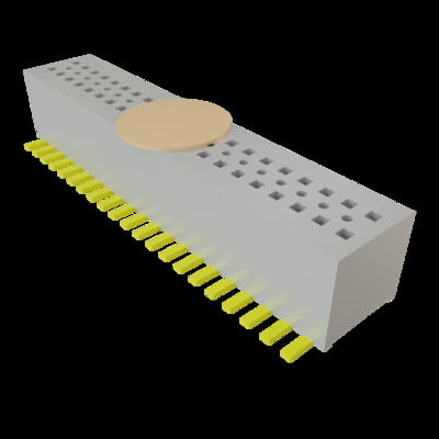 Samtec SQT-119-01-G-D Female Socket Header Receptacle