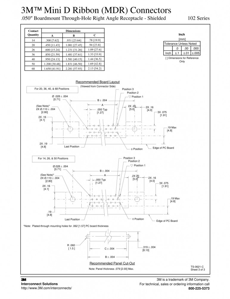 3M 10236-55G3PL datasheet page 3