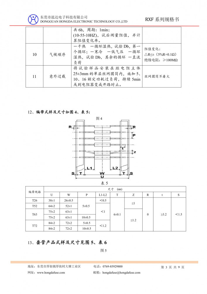 Hongda RXF datasheet page 6