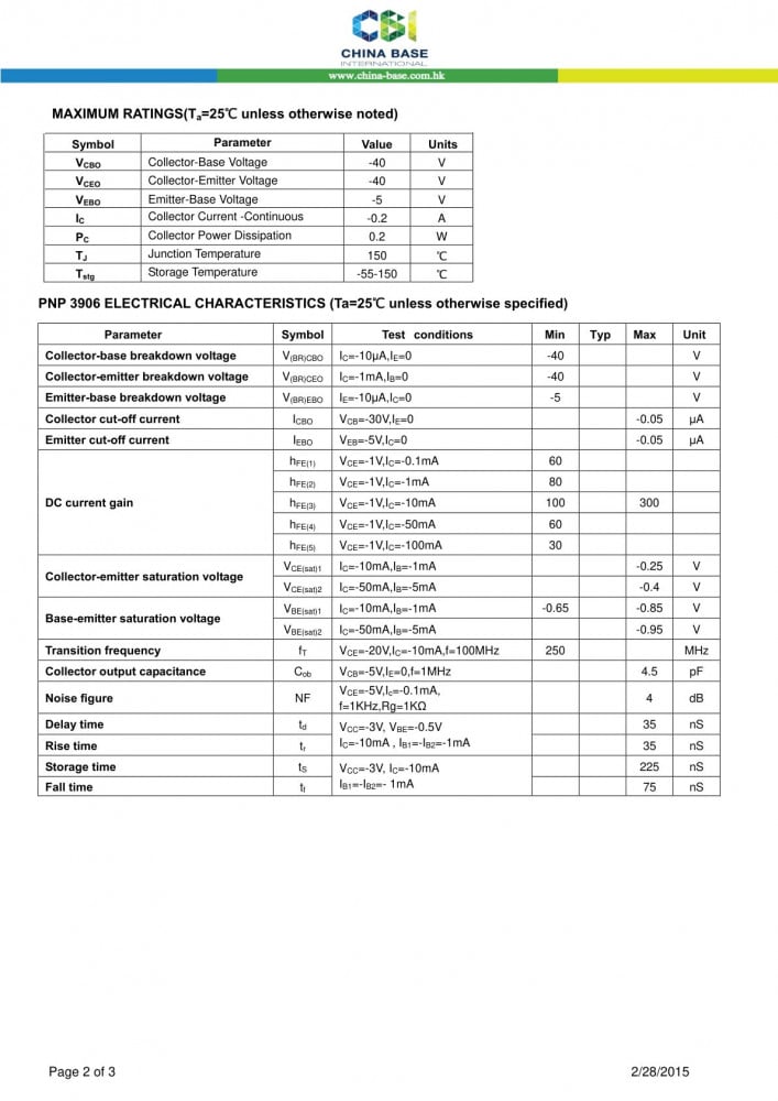 MMDT3946DW datasheet page 2