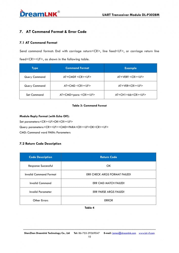 DL-P3028M datasheet page 10