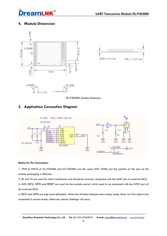 DL-P3028M datasheet page 8