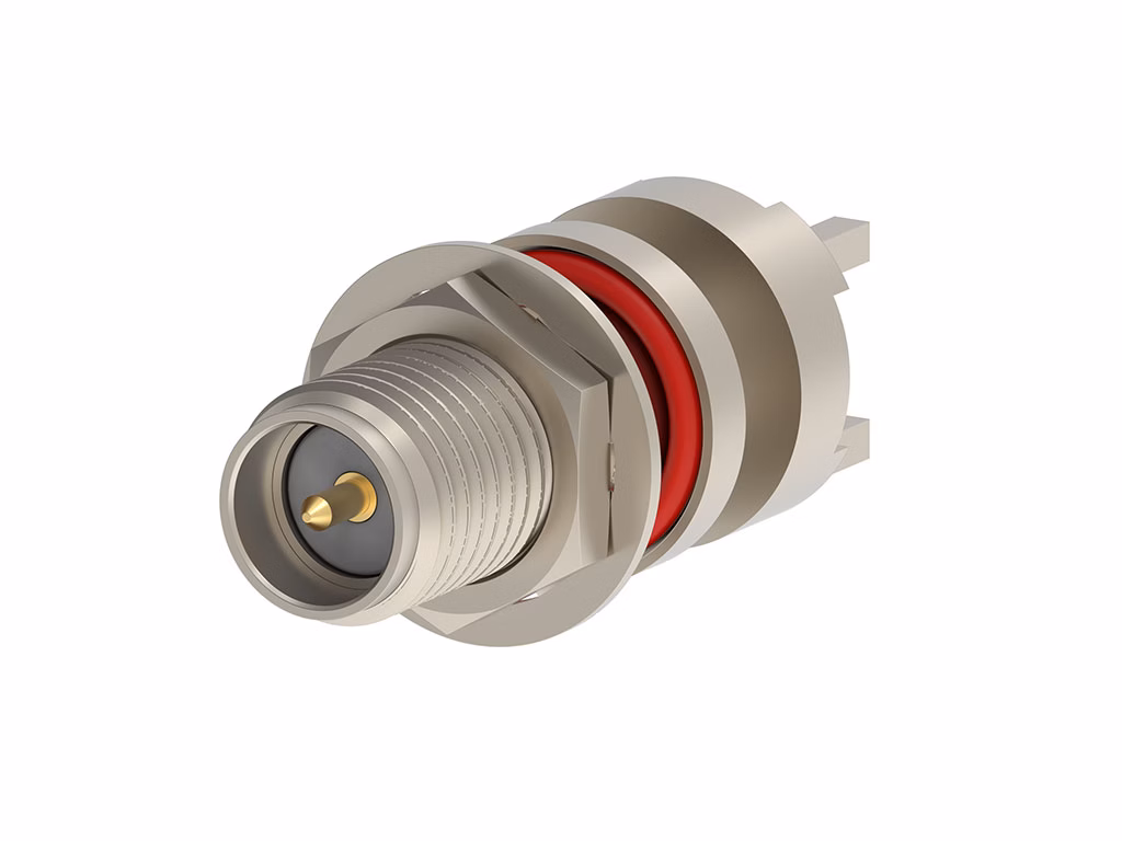 SMA Plug, Right-Angle, Crimp, RG-141, RG-303 and RG-58 Cable, Body Passivated Stainless Steel, 50 Ohms