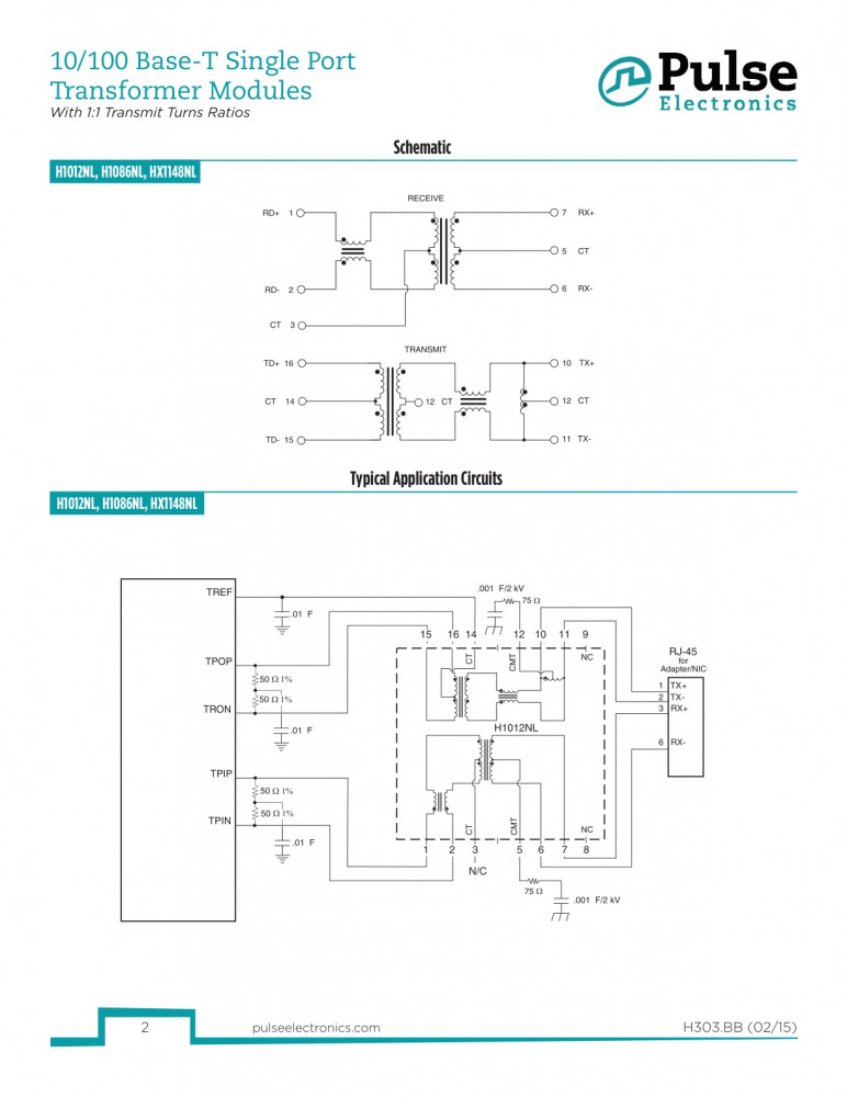 HX1148NLT datasheet page 2