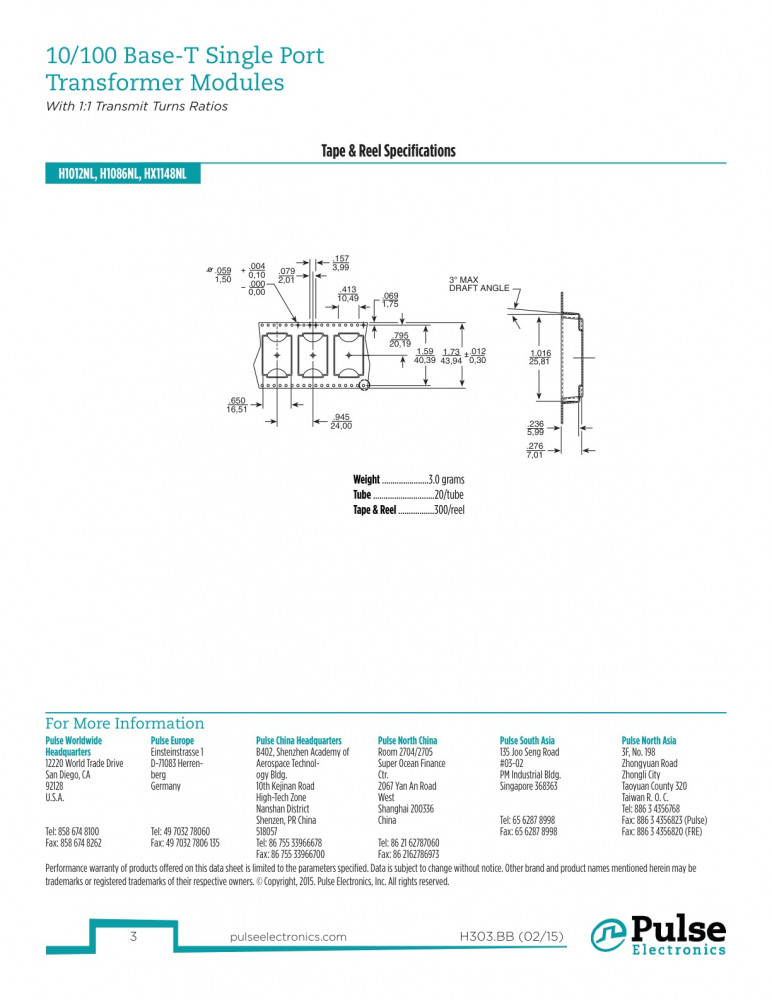 HX1148NLT datasheet page 3