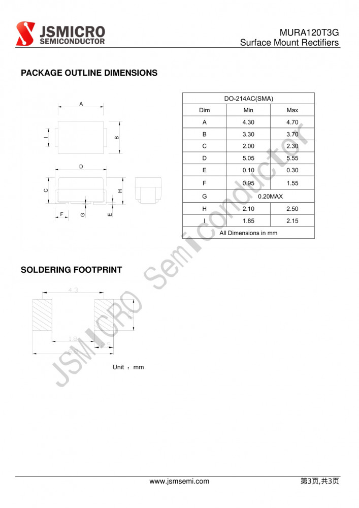 MURA120T3G-JSM datasheet page 3