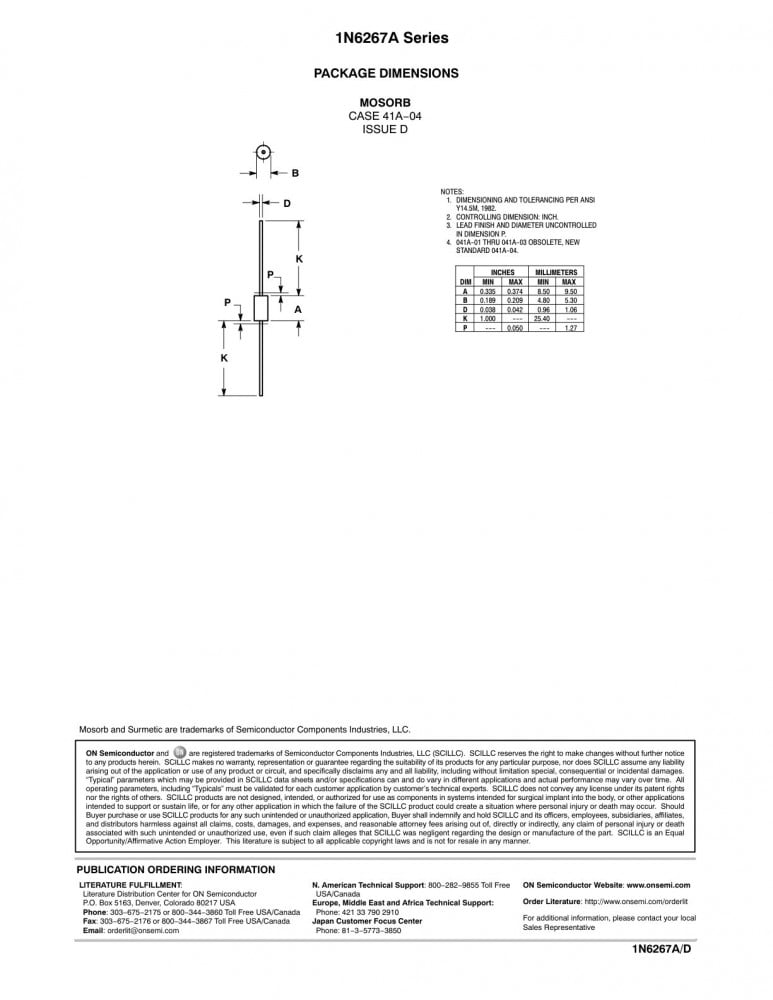 onsemi 1N6288A datasheet page 7