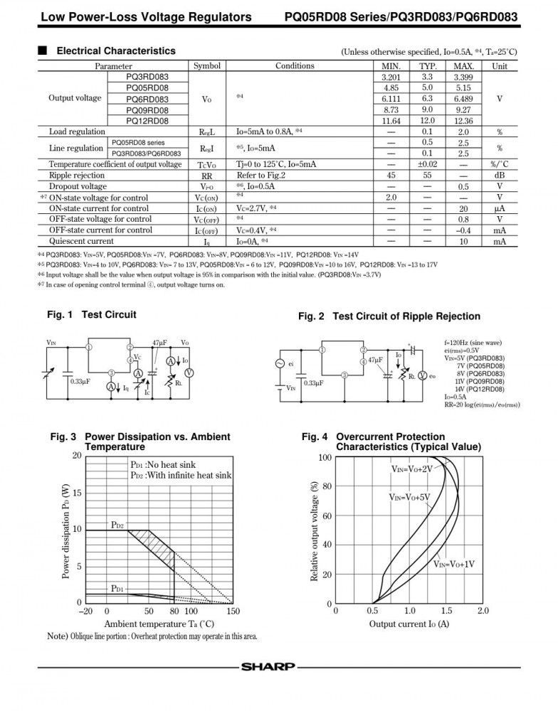PQ6RD083 datasheet page 2