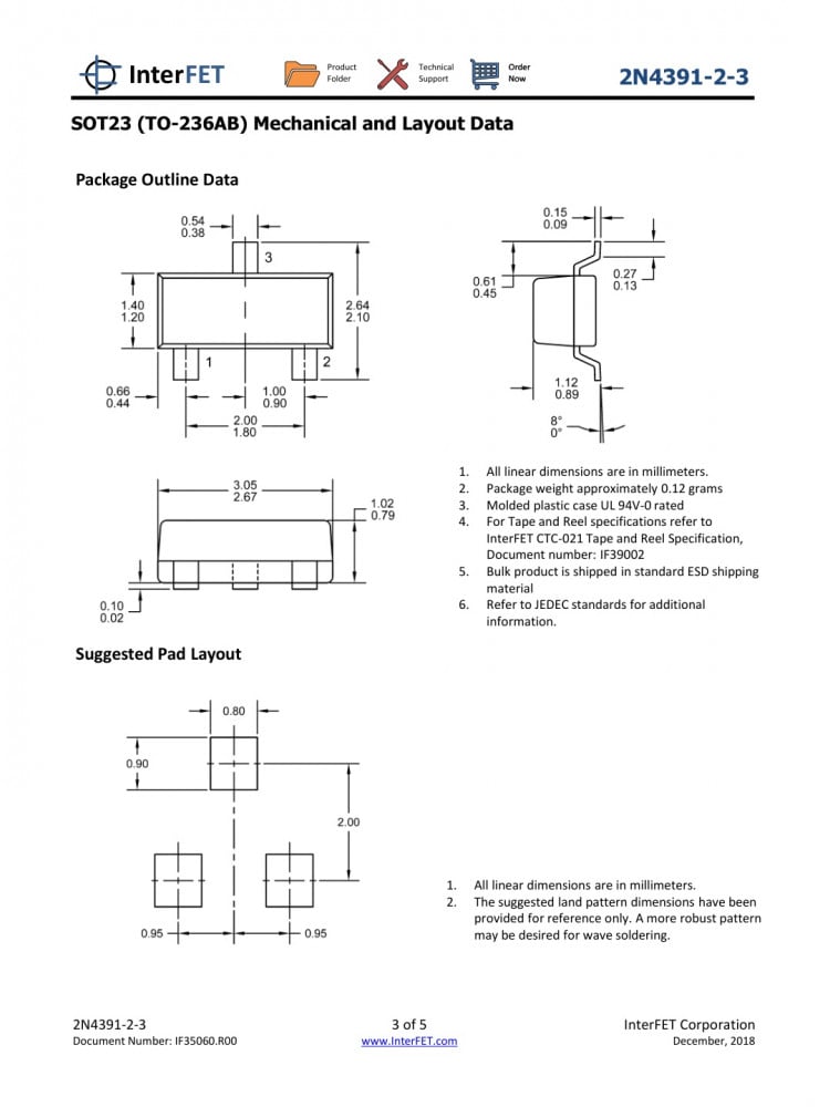 2N4393 datasheet page 3