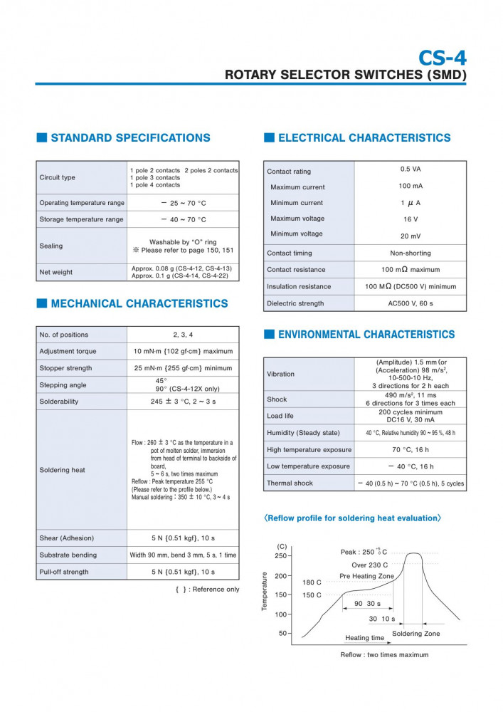 Nidec CS-4 datasheet page 3